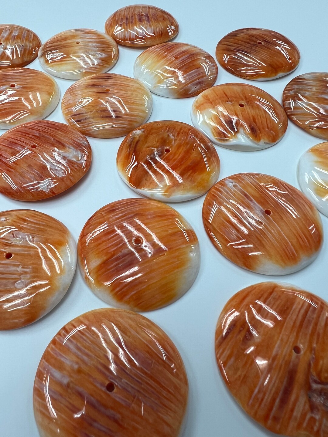 Spiny Oyster Shell 40mm Round Loose Pieces - Etsy