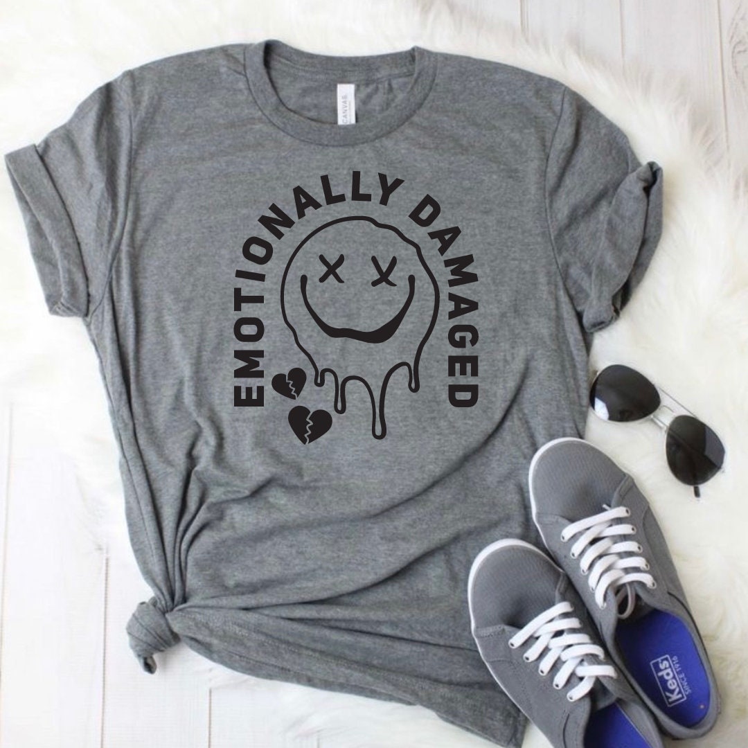 Emotionally Damaged Svg Smiley Svg - Etsy
