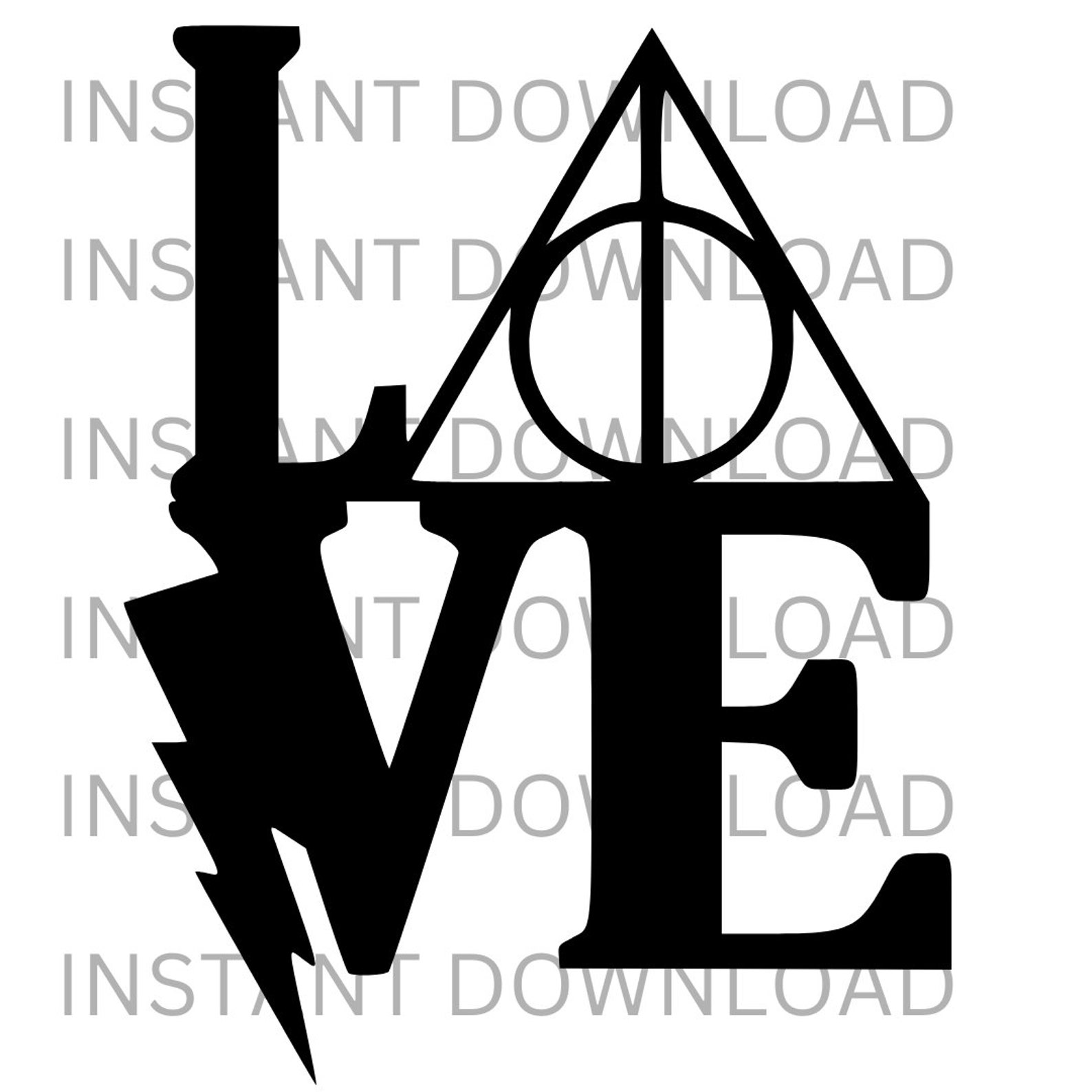 Love HP SVG Wizarding World SVG Wizard Svg Hp Svg - Etsy
