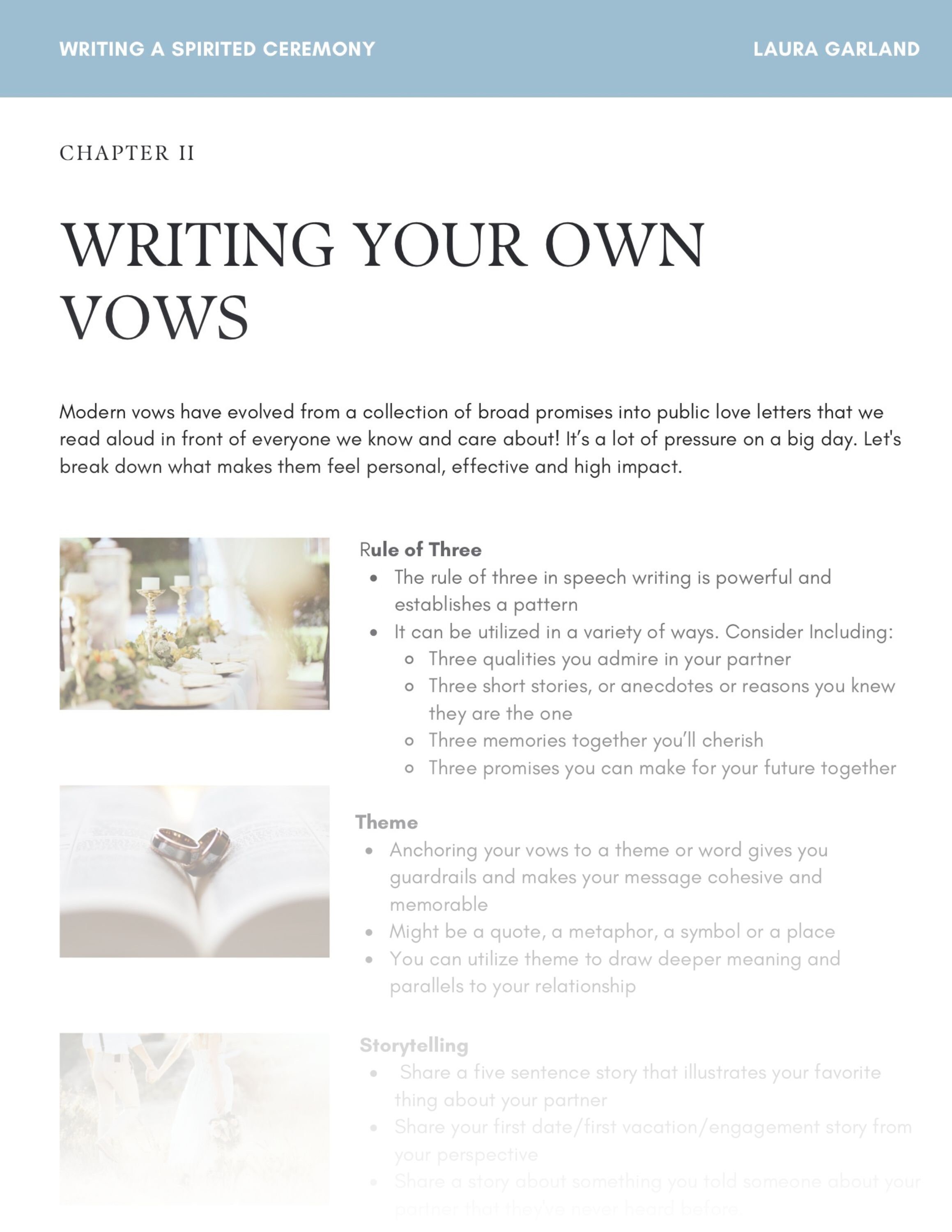 How-to Write Wedding Vows - Sentence Starters, Prompts and Tips Digital ...