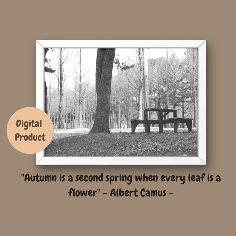 Black and White Print, Landscape Photography Digital Print, Printable ...