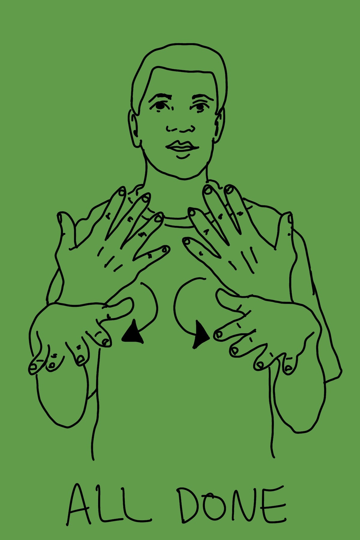 Baby Sign Language Functional First Words Flashcards - Etsy