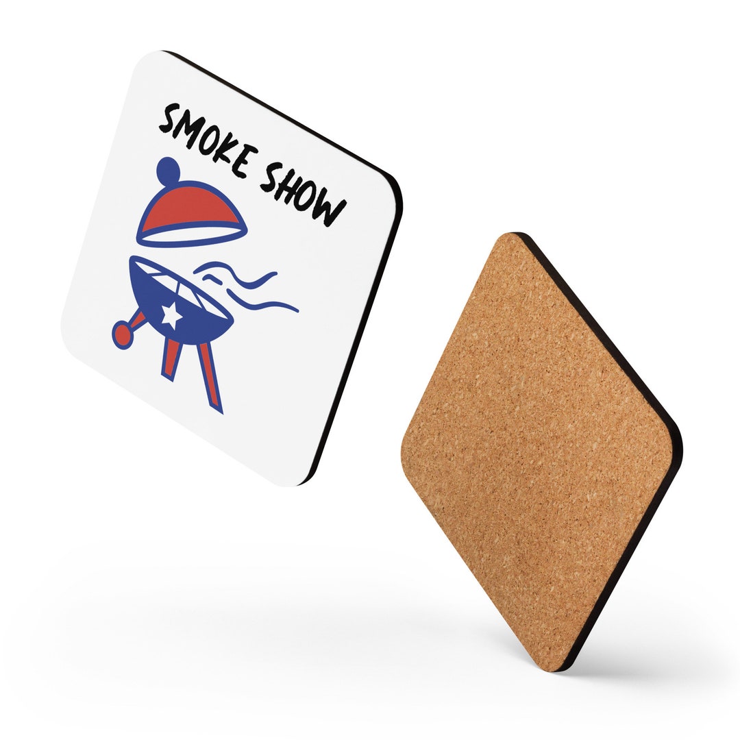 Smoke Show Cork-back Coaster - Etsy