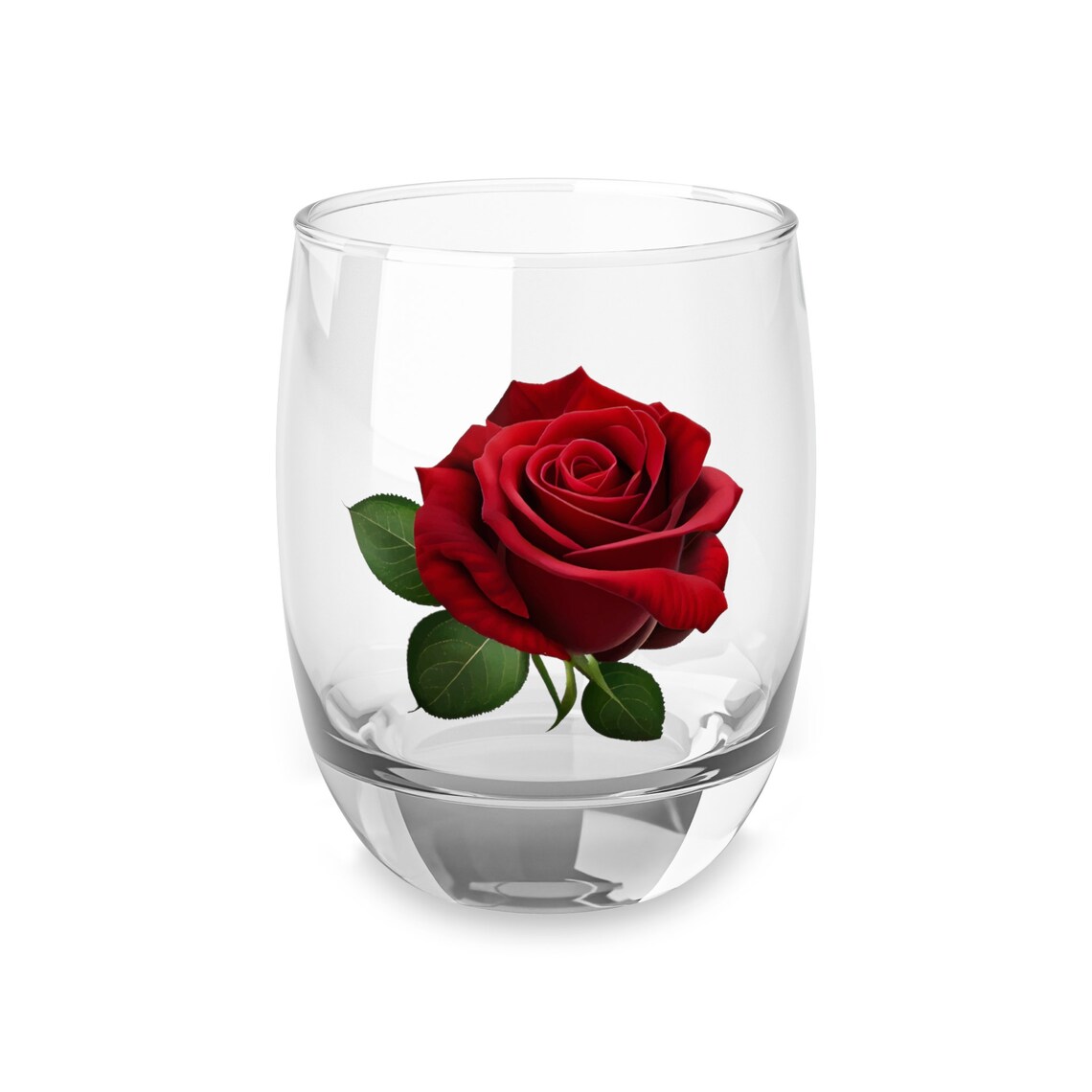 Red Rose Whiskey Glass - Etsy