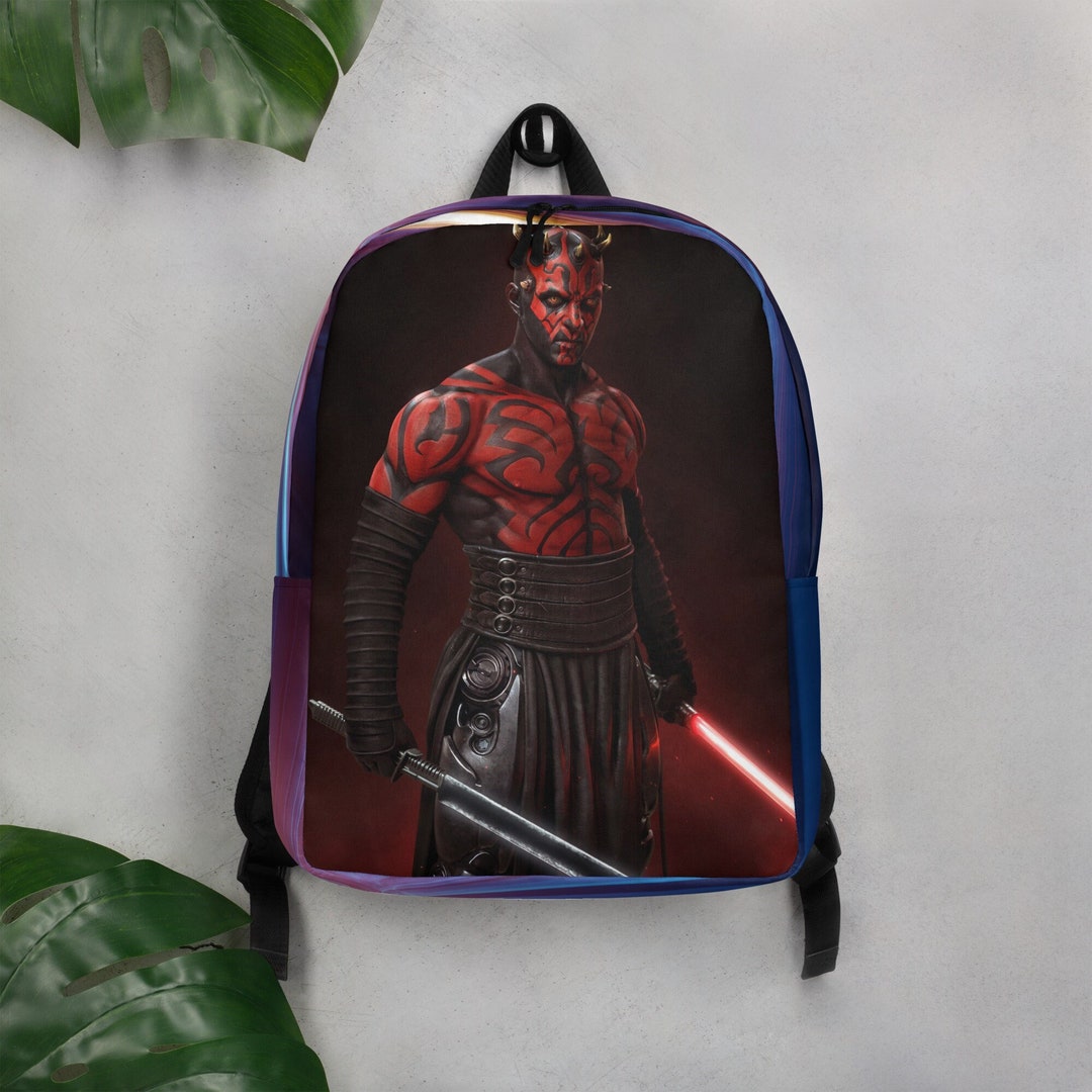Darth Maul Backpack | Polyester Laptop Bag - Etsy