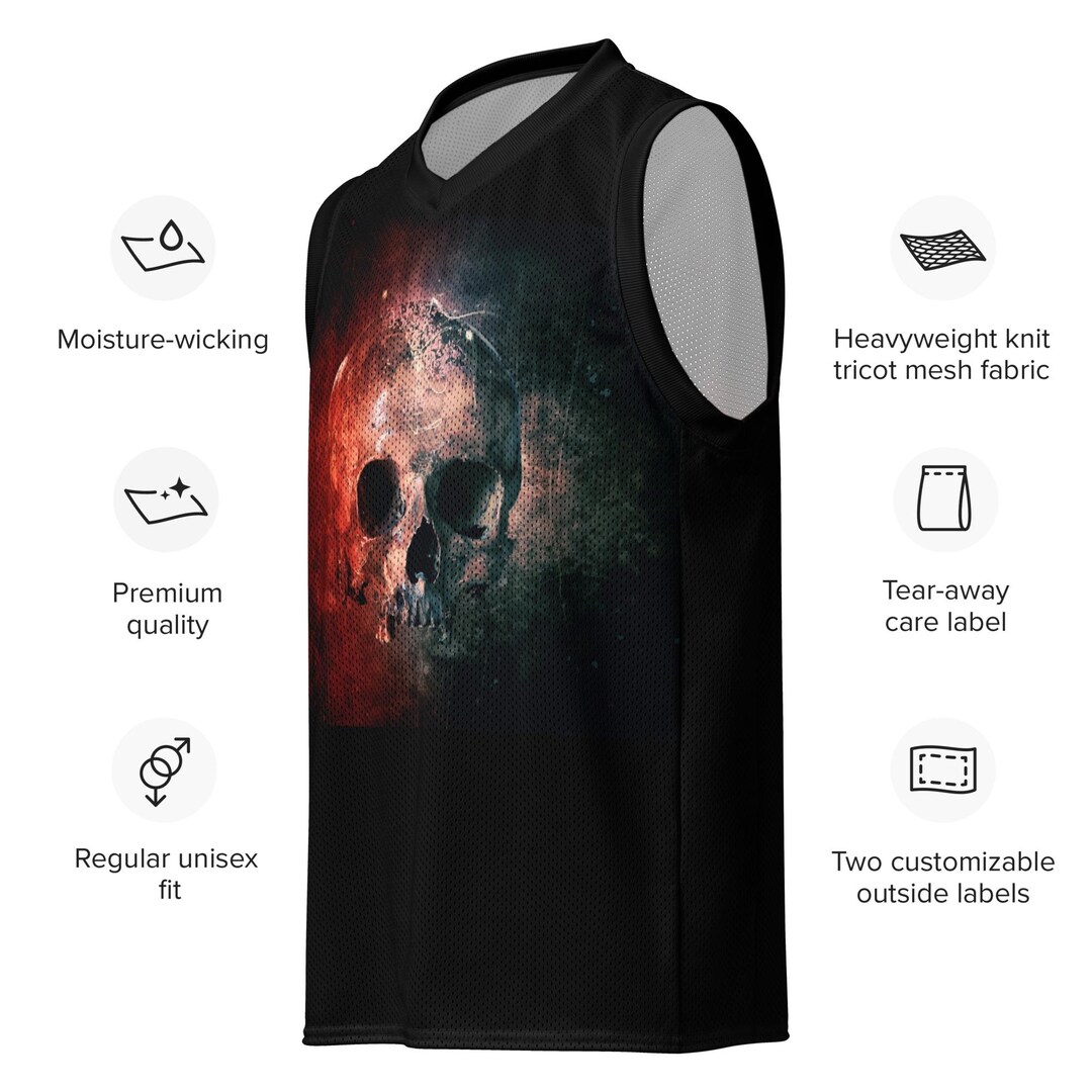 Skull Rizz Premium Basketball Jersey - Etsy