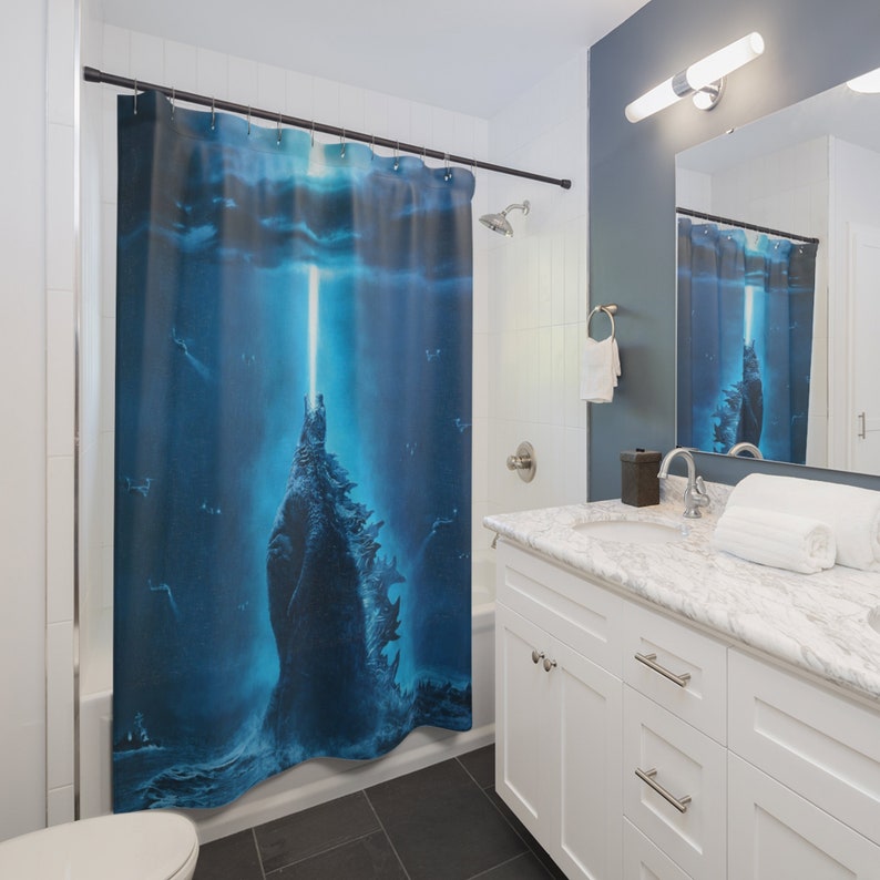 Godzilla Shower Curtains - Etsy