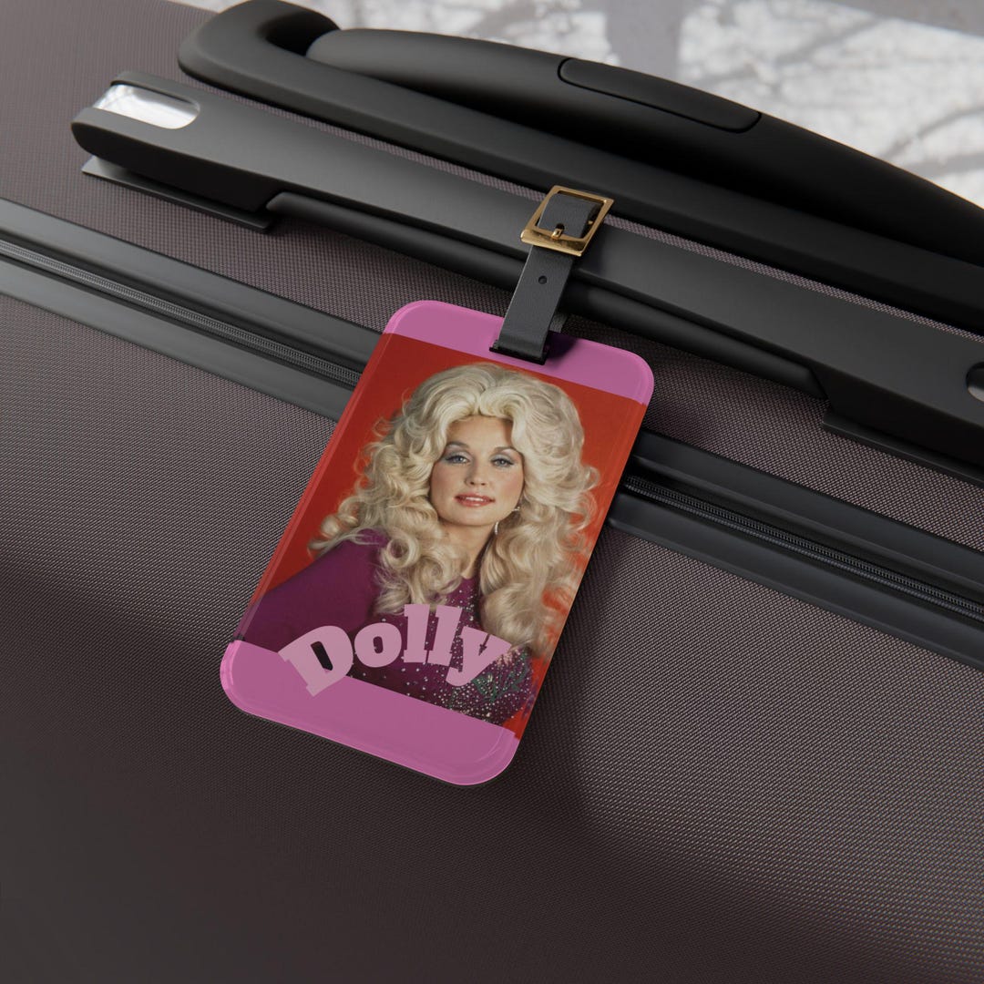 Chic Luggage Tag, Dolly Parton Inspired Travel Accessory, Fun Baggage ...
