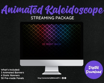 Animated Glitch Streaming Banners | Twitch & Kick Banners and Panels ...