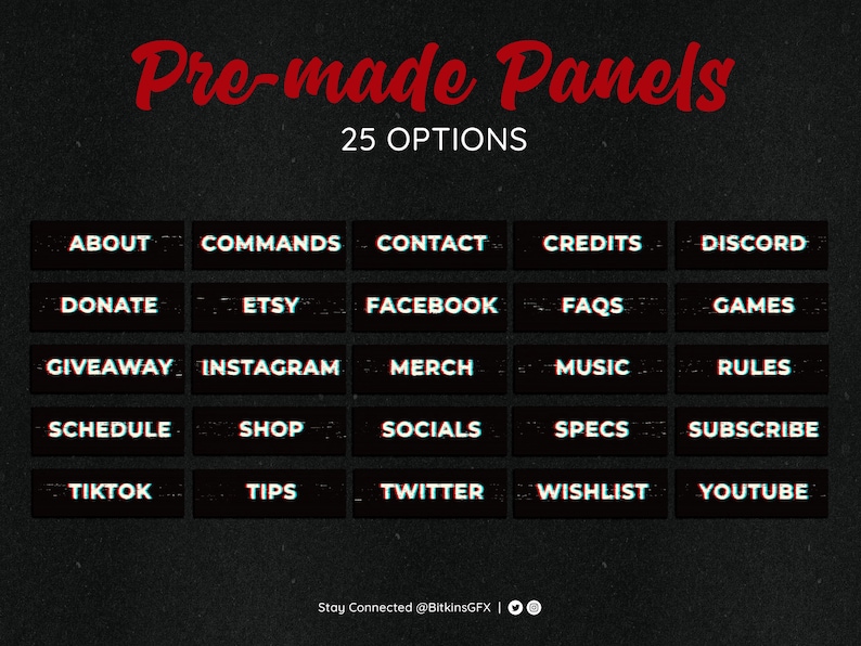 Animated Glitch Streaming Banners | Twitch & Kick Banners and Panels ...