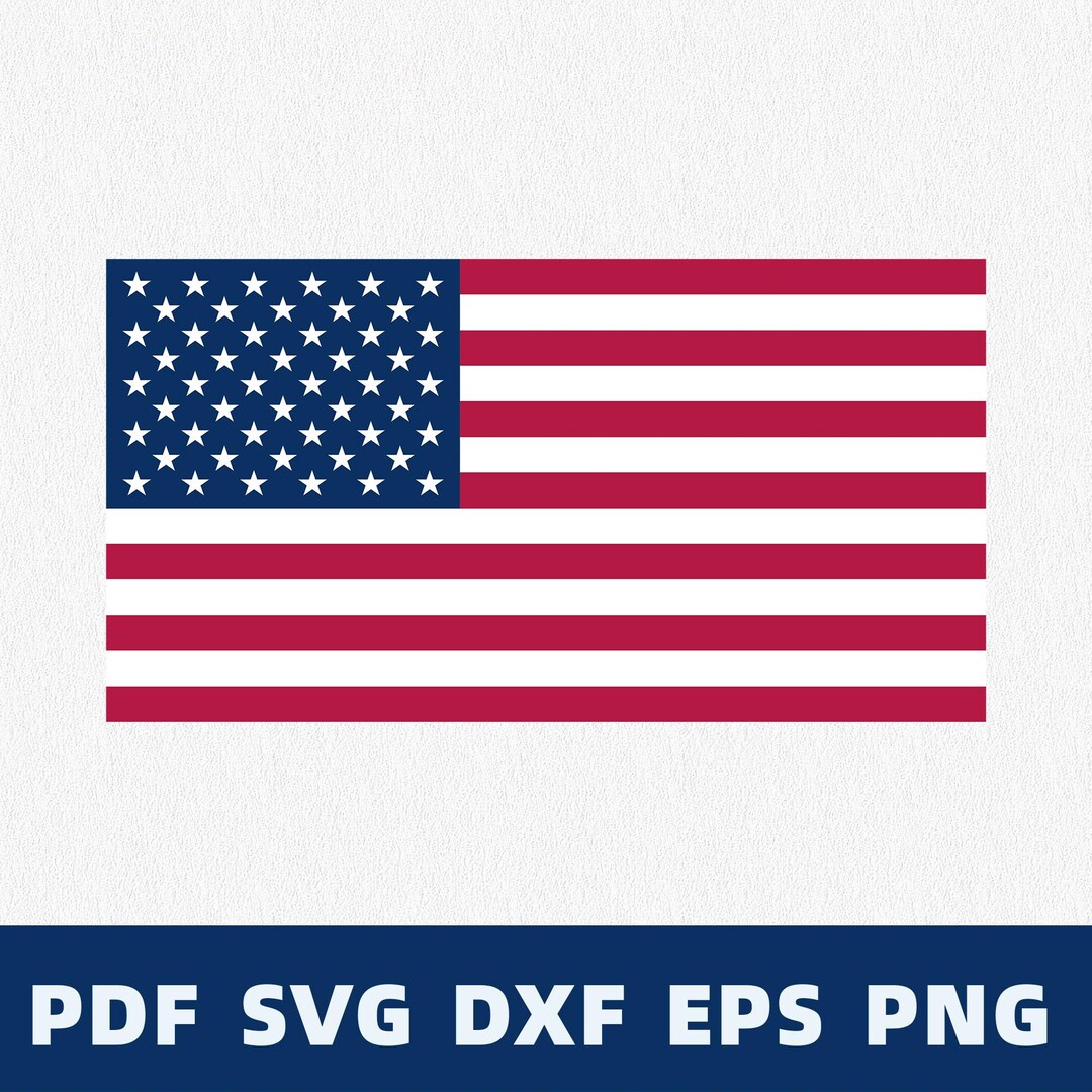 American Flag USA United States Flag | Svg Png Dxf Eps Pdf | Layered by ...