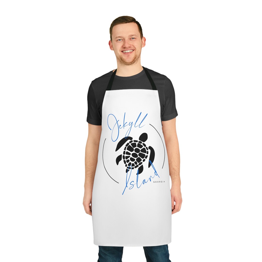 Jekyll Island Blue Turtle Apron AOP - Etsy