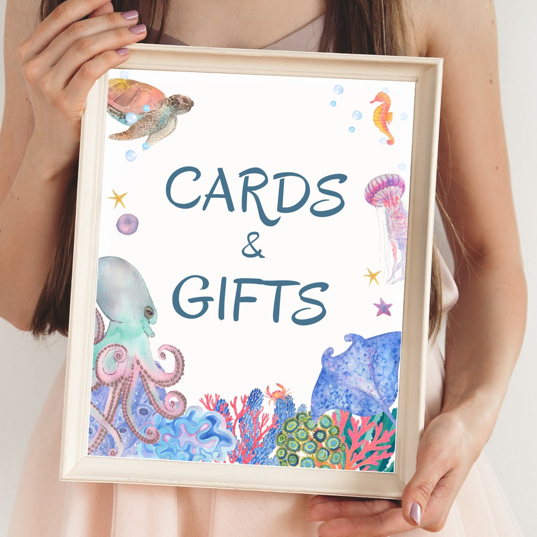 Set of Printable Party Signs/decor - Ocean Theme Birthday, 8x10in and ...