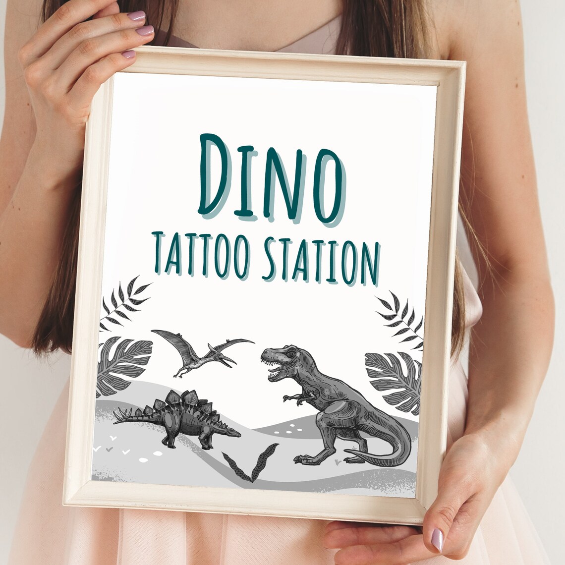 Set of Printable Party Signs/decor DINOSAUR Theme Birthday - Etsy