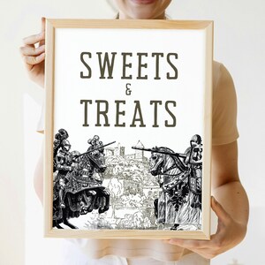 Set of Printable Party Signs/decor - KNIGHT Theme Birthday, 8x10in and ...