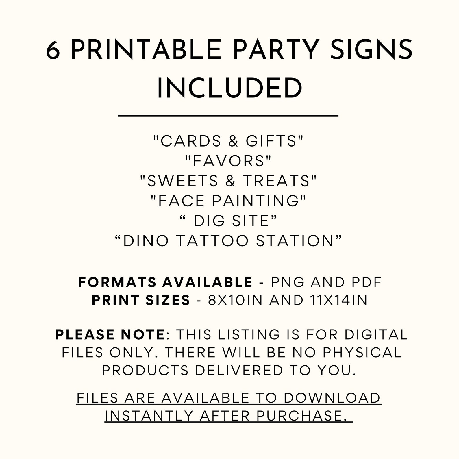 Set of Printable Party Signs/decor DINOSAUR Theme Birthday - Etsy