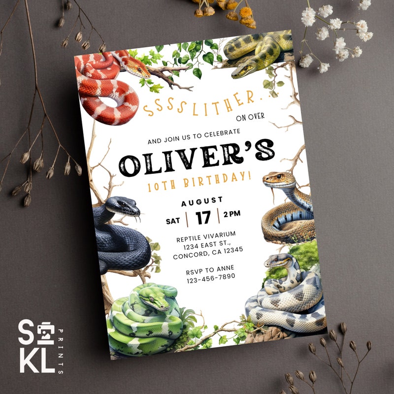 Party Printables Snake - Etsy