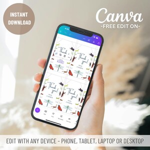 Editable - Insects Theme Birthday Party Favor Tags, Personalized Tags ...