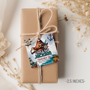 Editable - PIRATE Theme Birthday Favor Tags, Personalized Party Labels ...