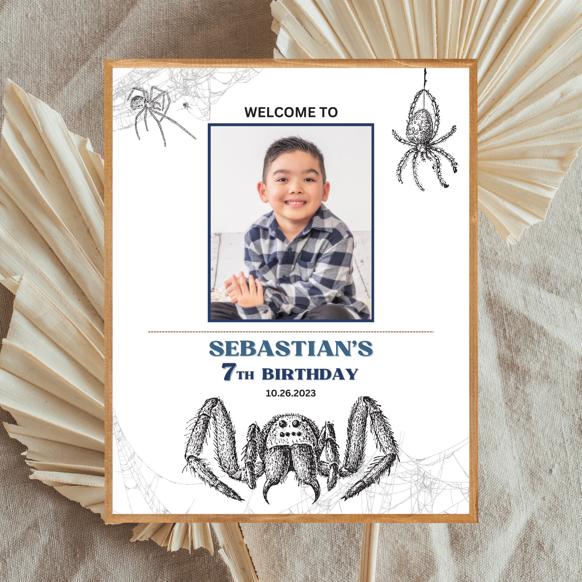 Editable 16in X 20in SPIDER Theme Birthday Poster - Etsy