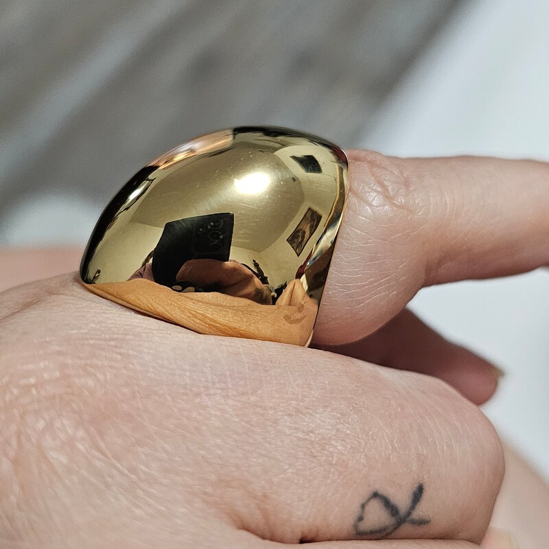 Big Stainless Steel Ring - Etsy