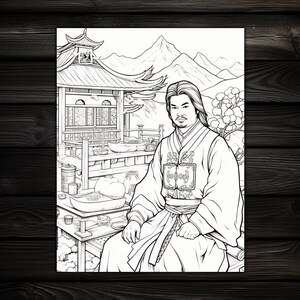 30 Japanese-themed Coloring Pages | for Adults and Kids | Digital ...