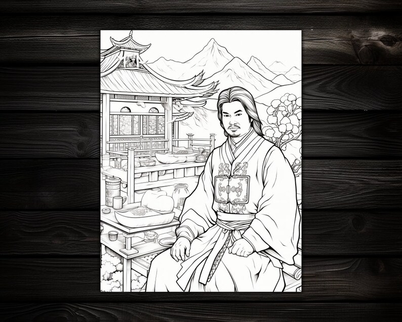 30 Japanese-themed Coloring Pages | for Adults and Kids | Digital ...