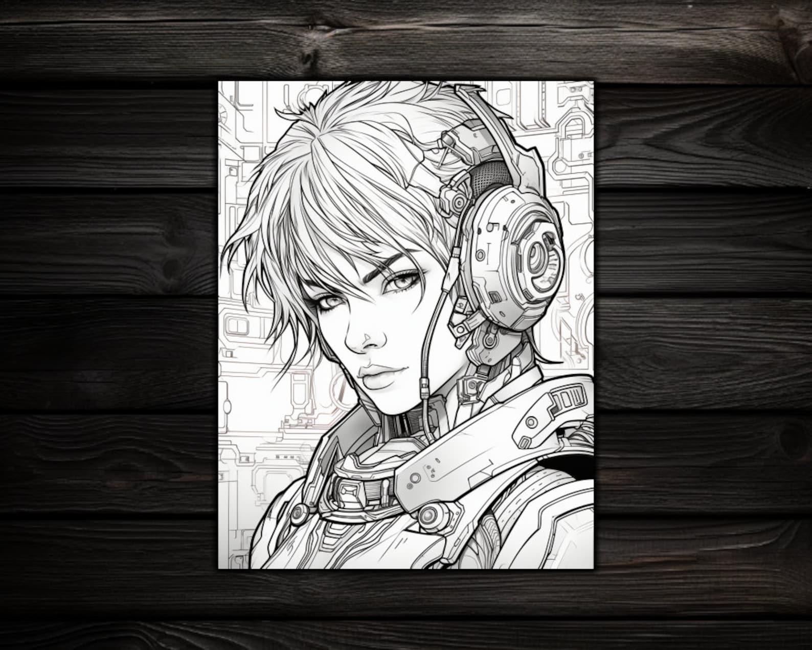 50+ Cyberpunk Coloring Pages | Coloring Pages for Kids and Adults ...