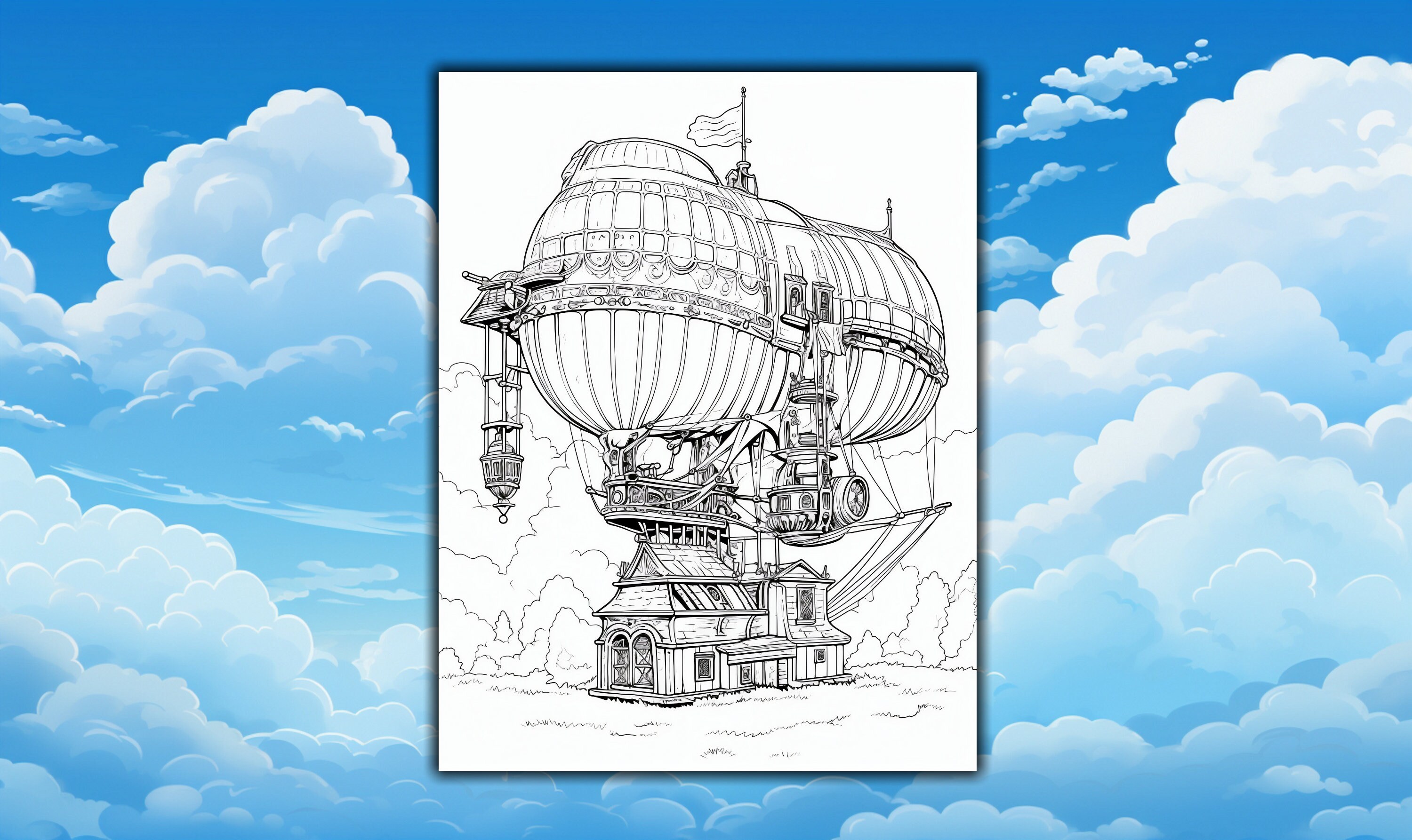 20 Steampunk Coloring Pages | Coloring Pages for Kids and Adults ...