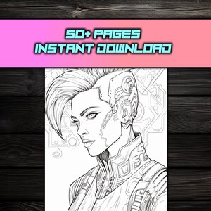 50+ Cyberpunk Coloring Pages | Coloring Pages for Kids and Adults ...