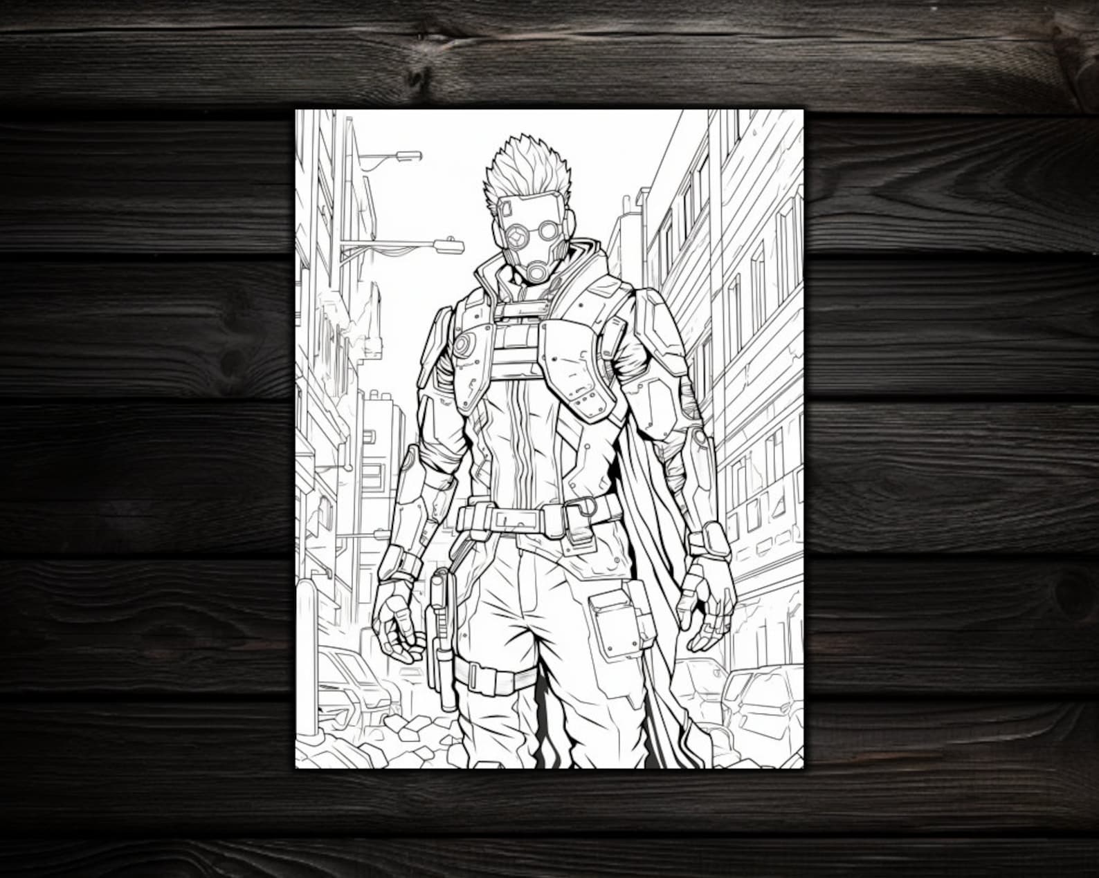 50+ Cyberpunk Coloring Pages | Coloring Pages for Kids and Adults ...