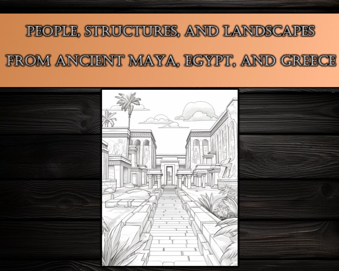 20 Ancient Civilization Coloring Pages | Egypt, Greece, and Maya | for ...
