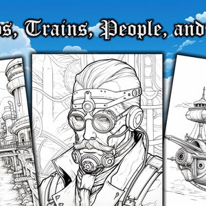 20 Steampunk Coloring Pages | Coloring Pages for Kids and Adults ...