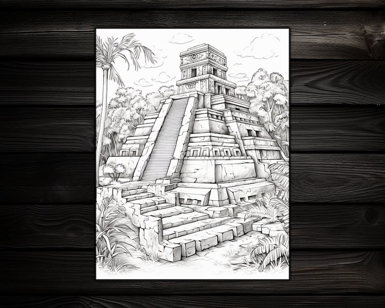 20 Ancient Civilization Coloring Pages | Egypt, Greece, and Maya | for ...