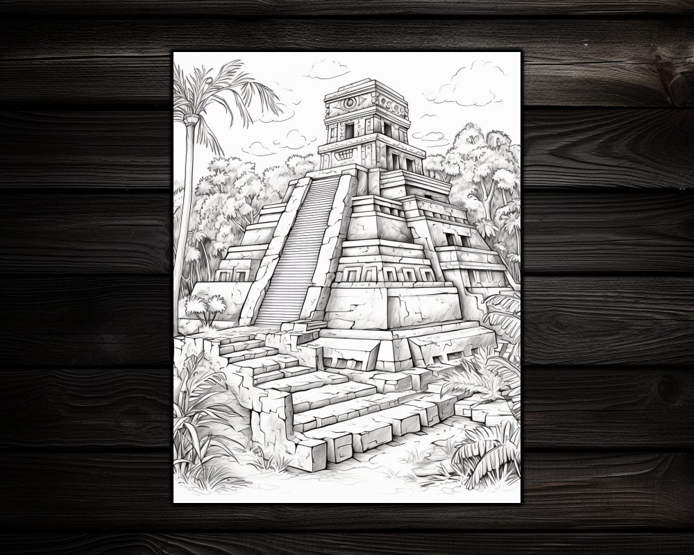 20 Ancient Civilization Coloring Pages | Egypt, Greece, and Maya | for ...