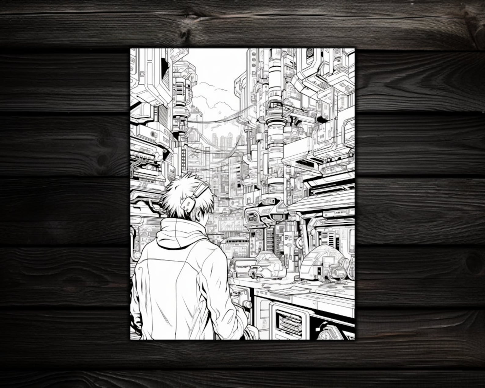 50+ Cyberpunk Coloring Pages | Coloring Pages for Kids and Adults ...