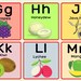 Digital Fruits Flashcards - Etsy