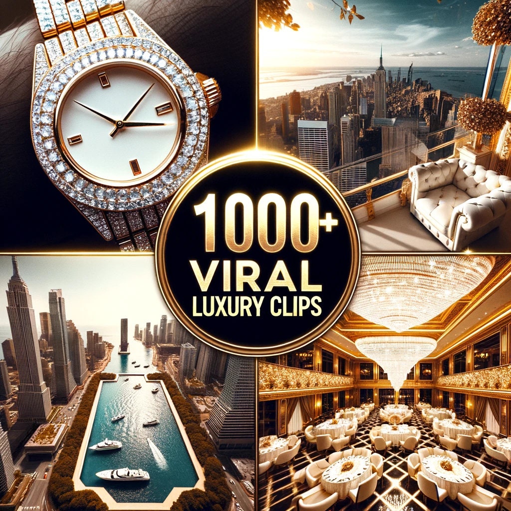 1000 Viral Luxury Rich Lifestyle Video Clips for Tiktok, Instagram, and ...