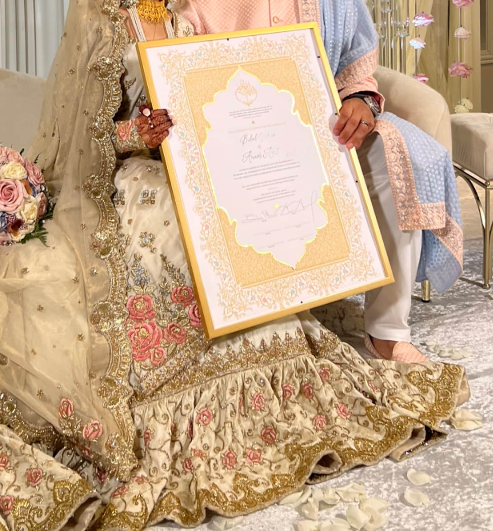Premium Nikkah Contract Custom Nikkah Nama Islamic Wedding - Etsy UK