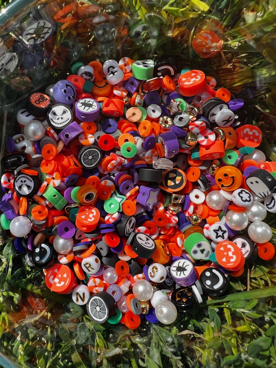 Preppy Halloween Spooky Bead Confetti - Etsy