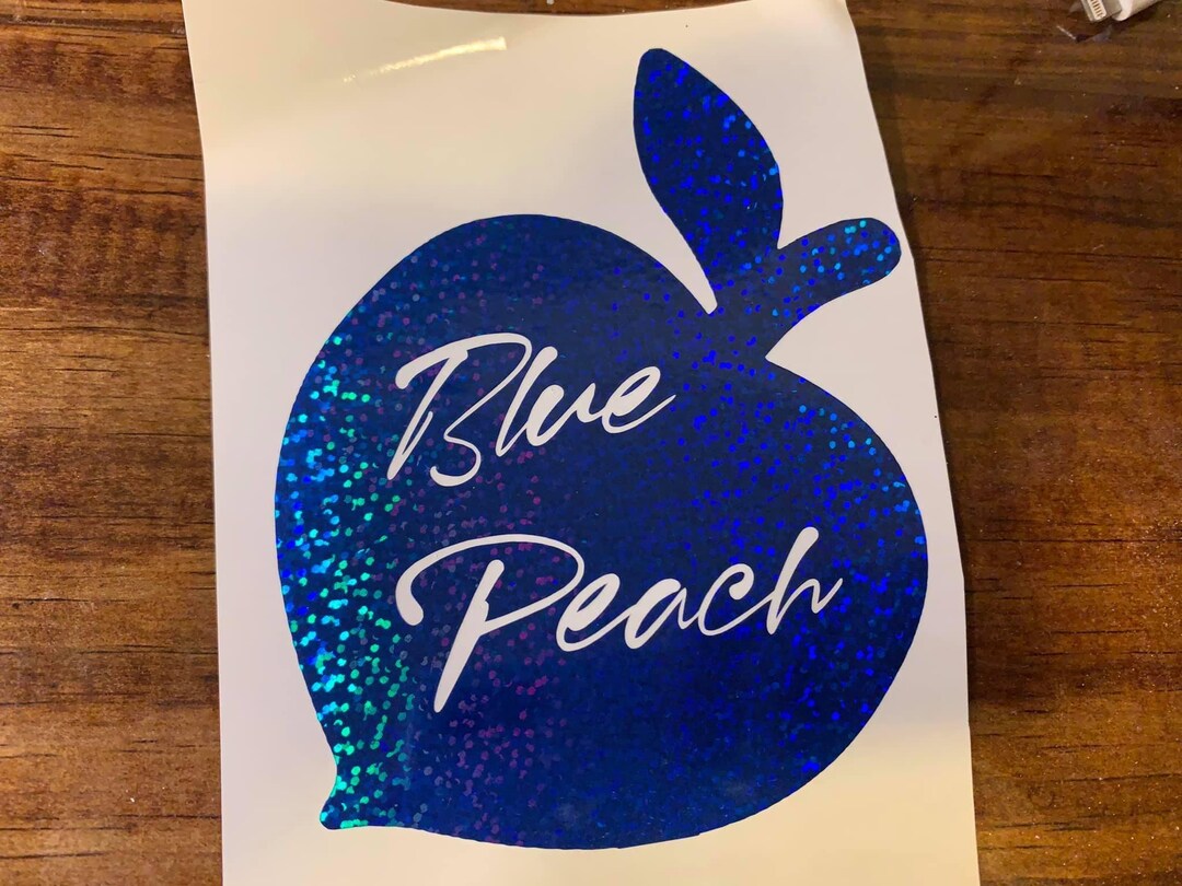 Blue Georgia Peach Window Decals /stickers - Etsy