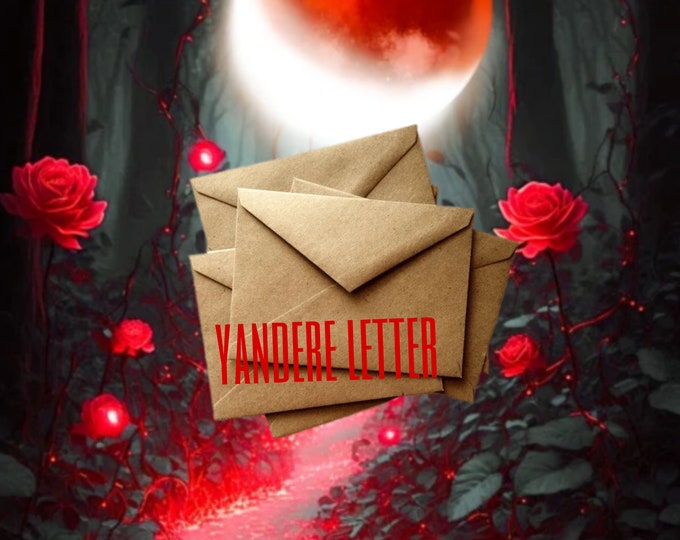 Yandere Letter - Etsy