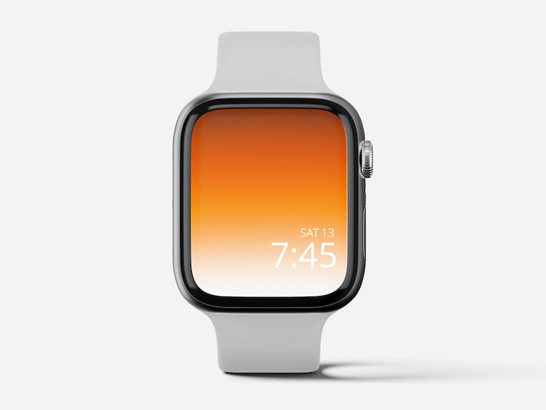 Gradient Watch Face, Sunset Watch Face, Aesthetic Wallpaper for Apple ...
