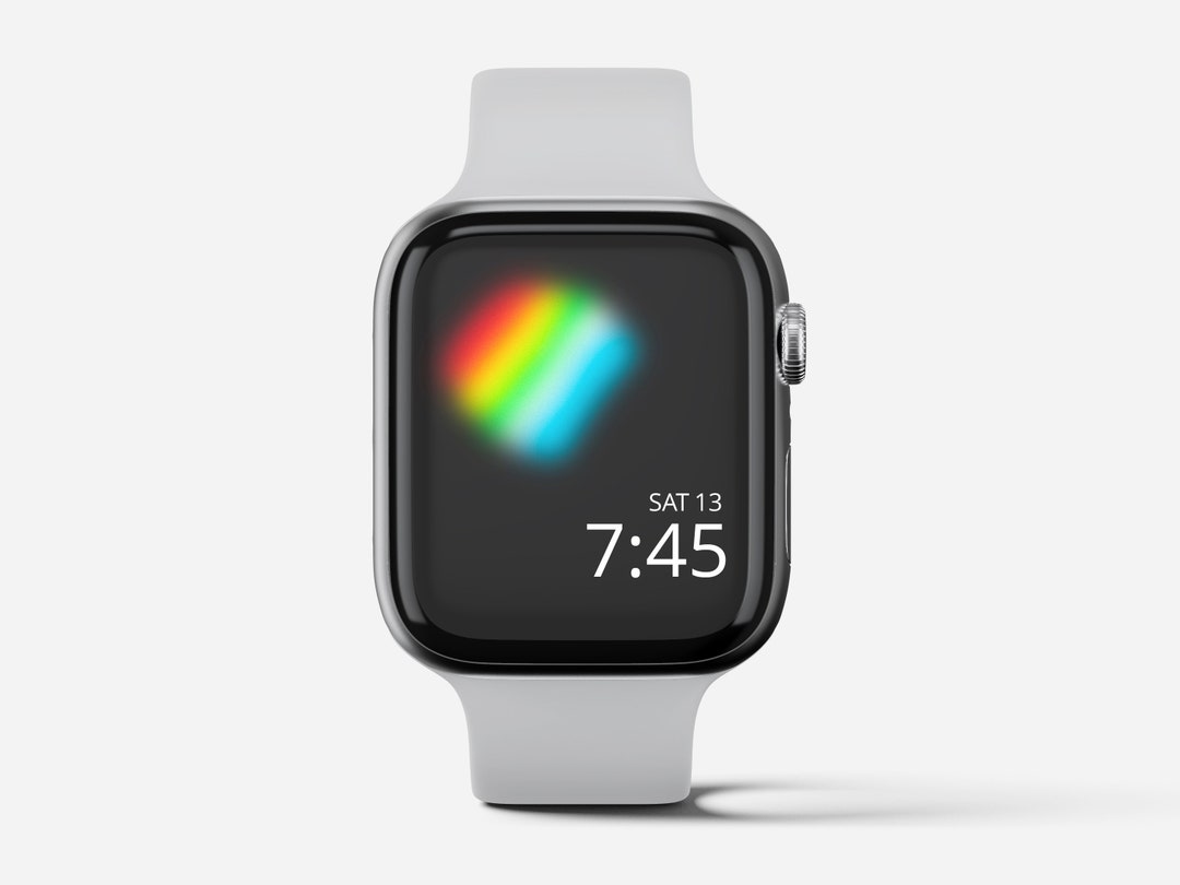 Iridescent Watch Face, Holographic Iridescent Watch Face, Aesthetic ...