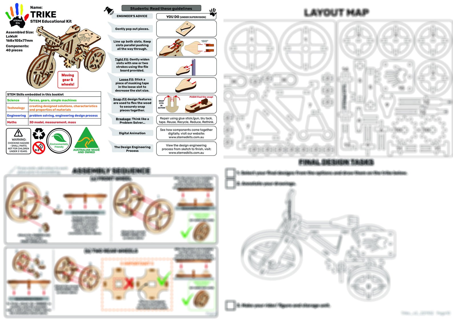 STEM KIT Trike - Etsy