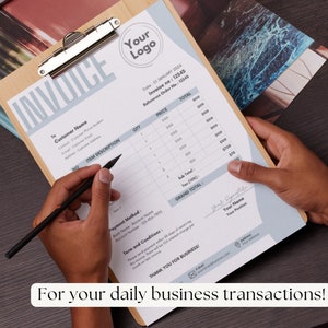 Invoice Template Editable Printable, Invoice Form, Small Business Form, Ready-to-use, Ready-to ...