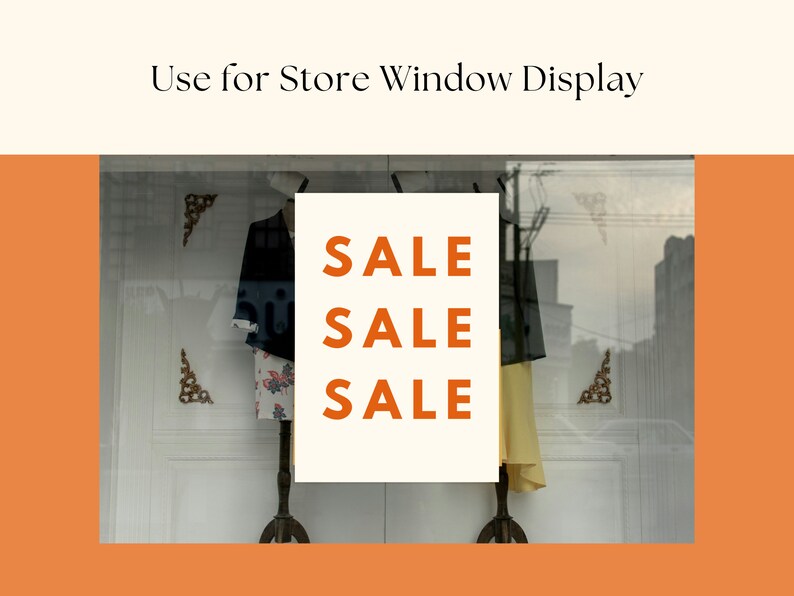 Sale Sign, Printable, Store Promo, Sign Download for Retail Shops ...