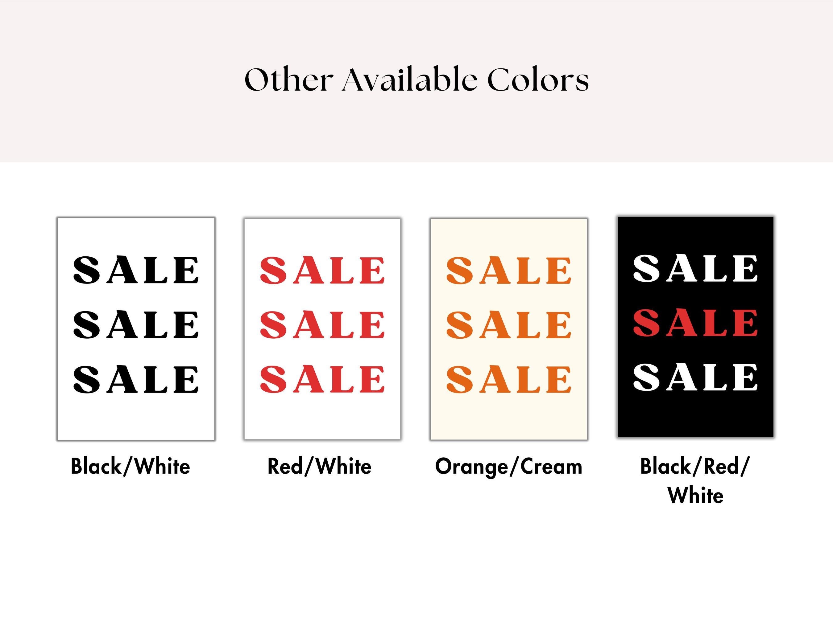 Sale Sign, Printable, Sign Download for Retail Shops / Boutiques ...