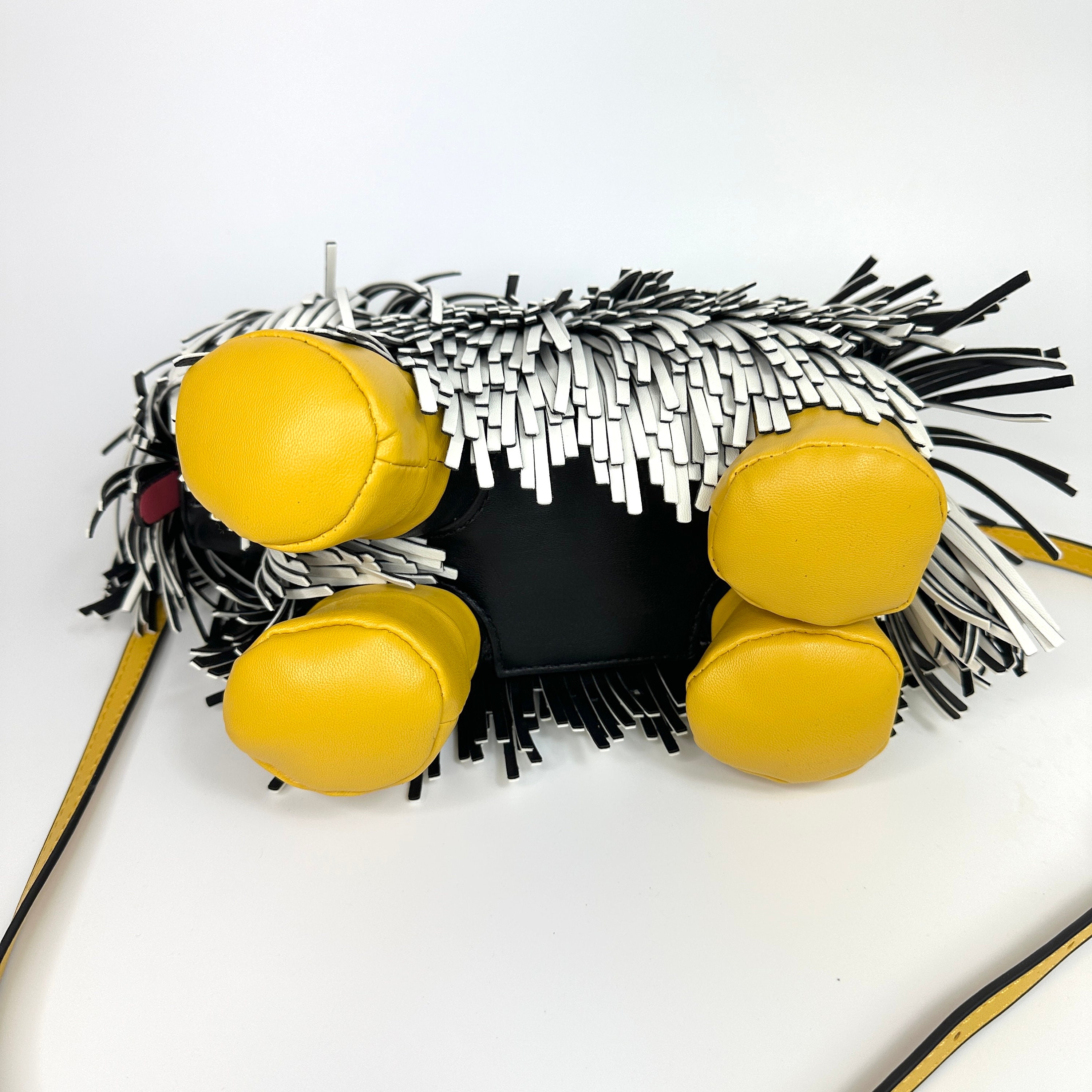 Fringe Dog Shaped Crossbody Bag Unique Purse Faux Leather Tassel Bag ...