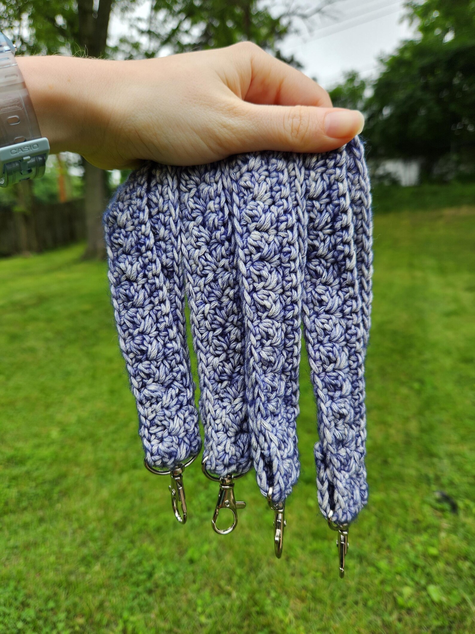 Handmade Crochet Wristlets– Soft & Stylish | 5.5-6” Opening | Key ...